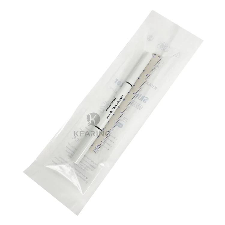 White Color Surgical Skin Marker Pen - Dual Tips, Sterile & Erasable ...