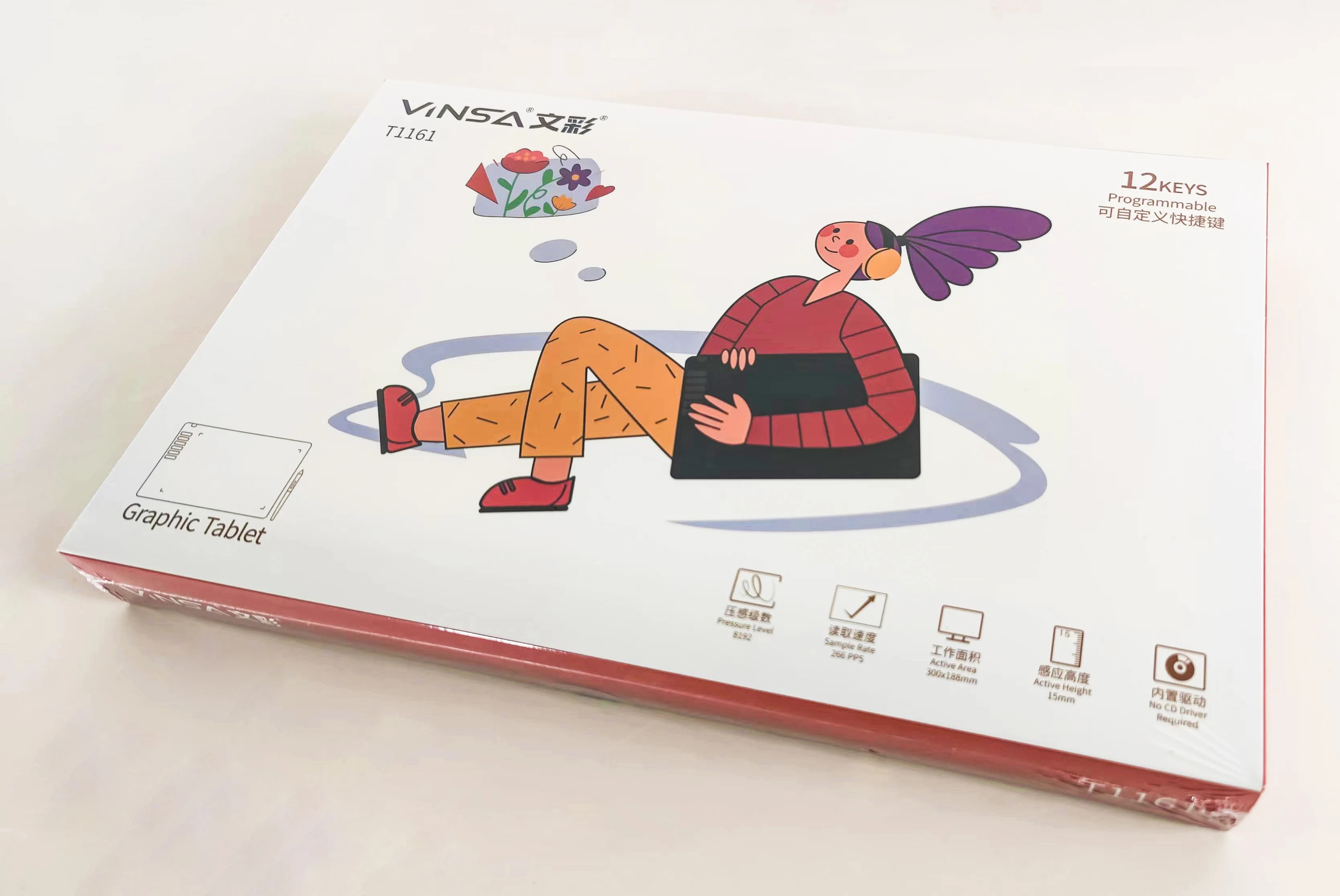 New Arrival! Vinsa T1161 Design Tablet High Resolution Passive Emr ...