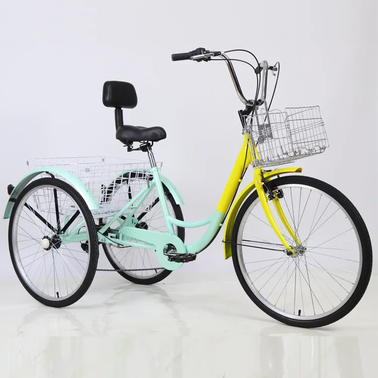 Adult Pedal Tricycle Aluminum Adult Trike / Bicycle 3 Wheels Bicycles ...