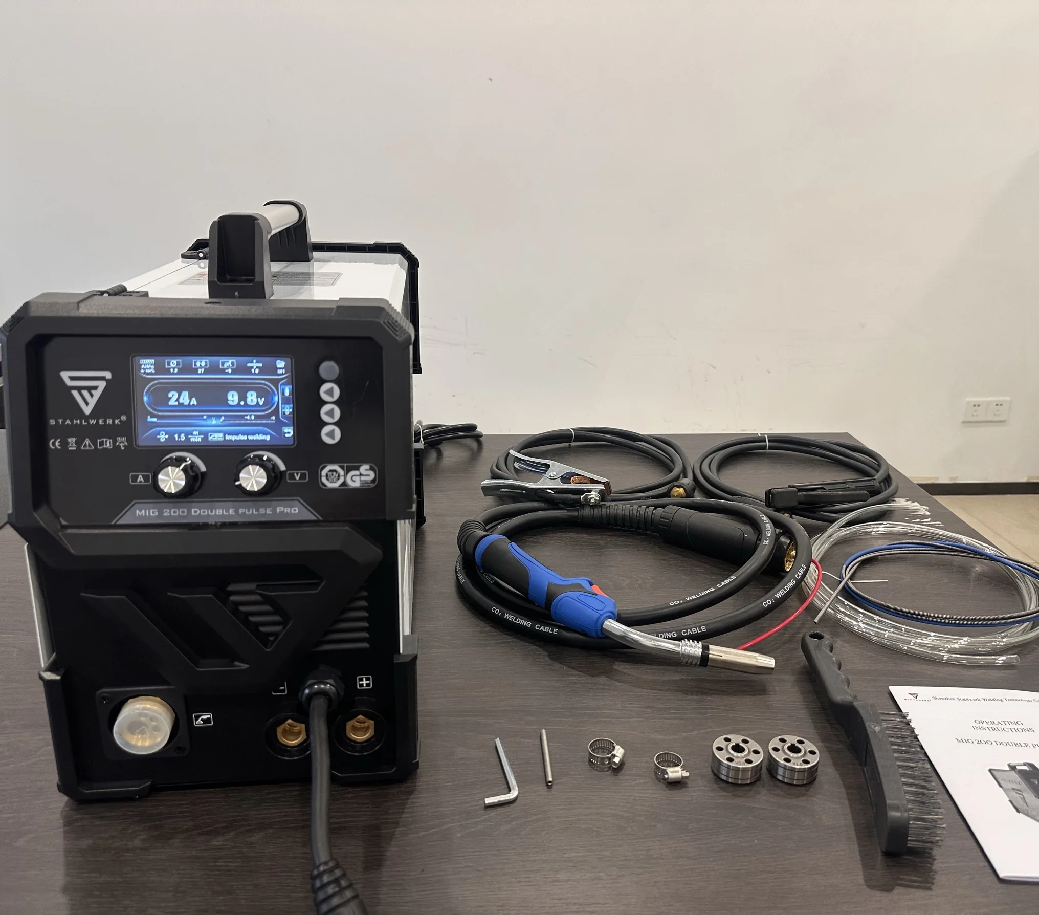 Stahlwerk MIG200DP Double Pulse PRO 200Amp MIG Welder 6in1, 220V with ...