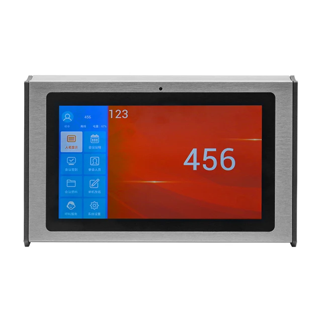 Double Sided Smart Electronic Desktop Table Name Plate 2 Sides For ...