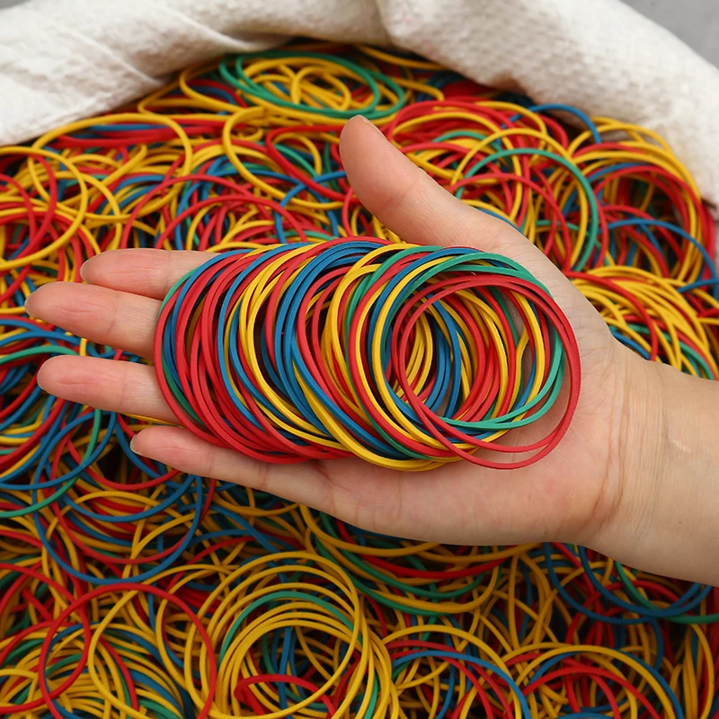 Assorted Multicolor Rubberbands Stretchable Colorful Rubber Band for ...