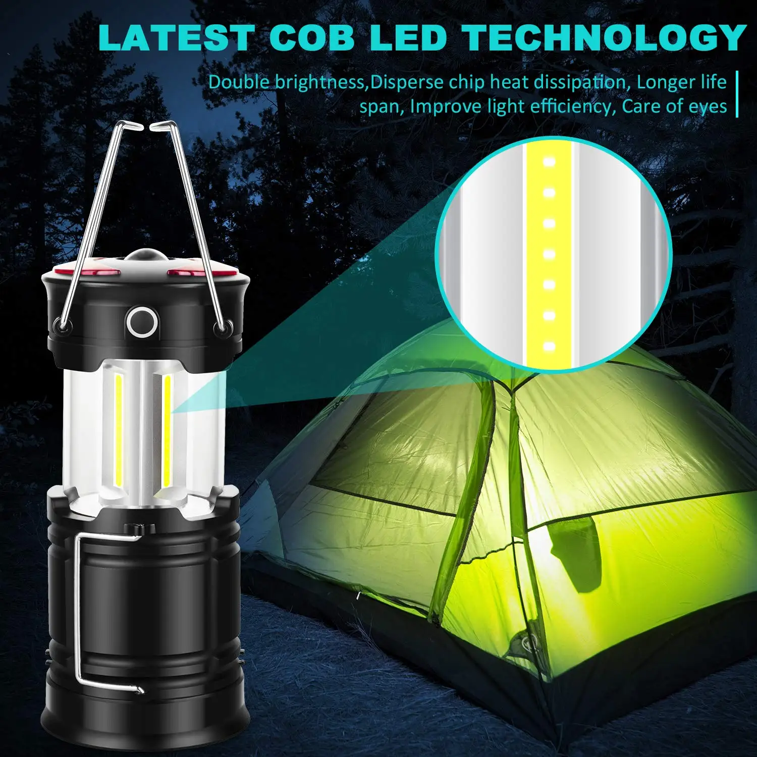 KSWING Camping Lanterns Camping Accessories USB Rechargeable and ...