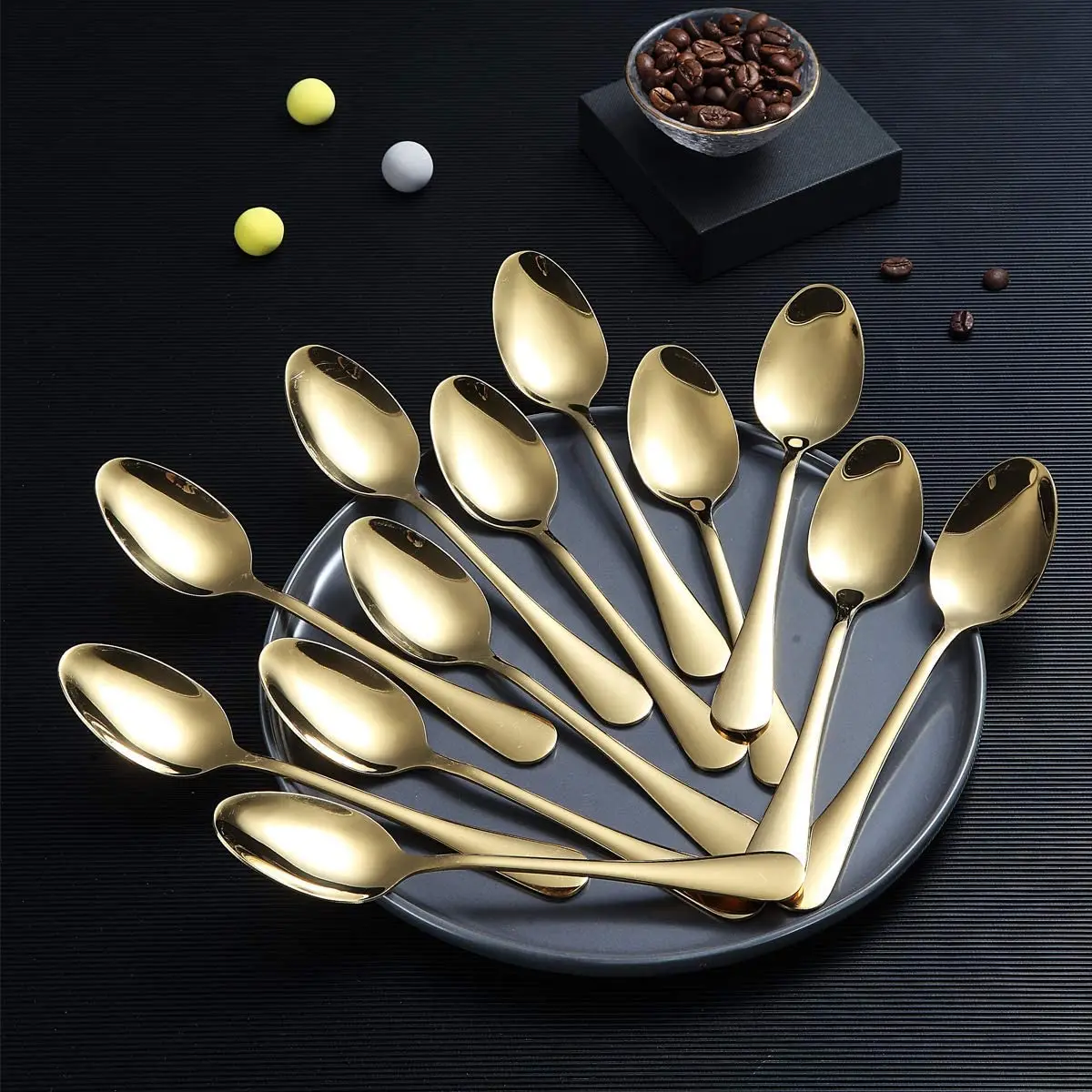 Wholesale Metal Cutlery Kitchen Gold Flatware Silver Stainless Steel ...