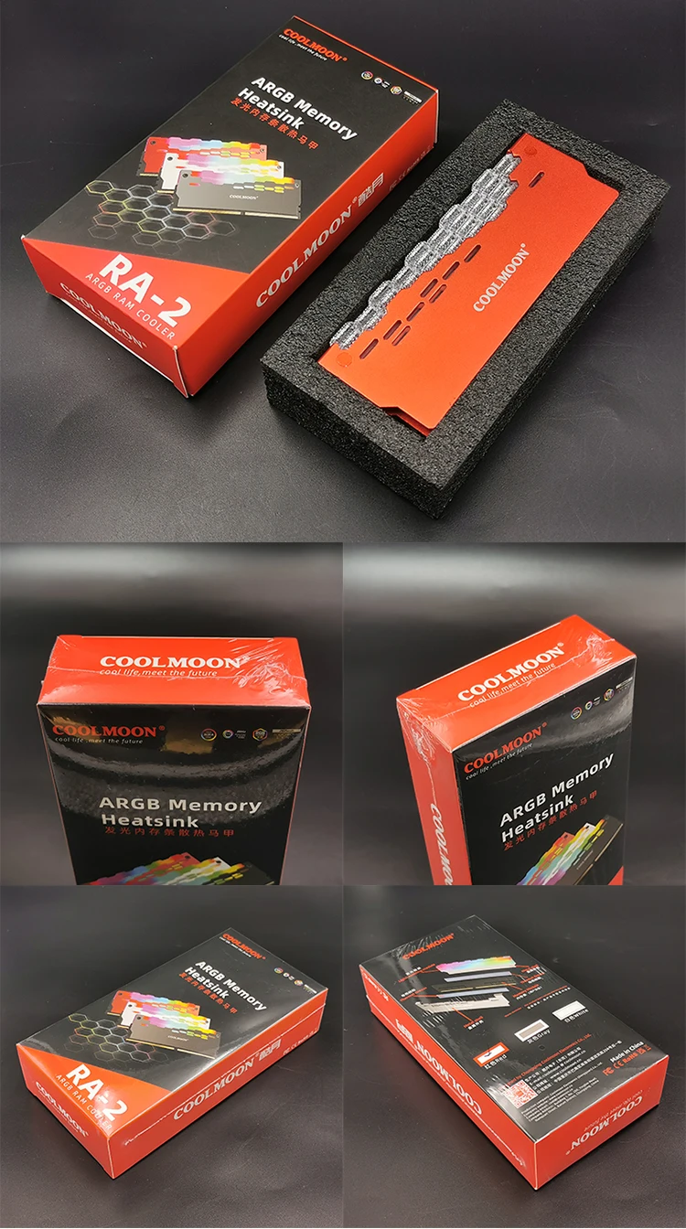 COOLMOON RA-2 RAM Cooler - LED Lights & Efficient Cooling