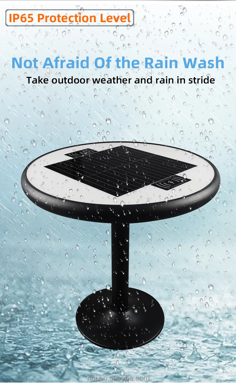 New Outdoor Park Wireless Mobile Phone Charging Table Mini USB ...