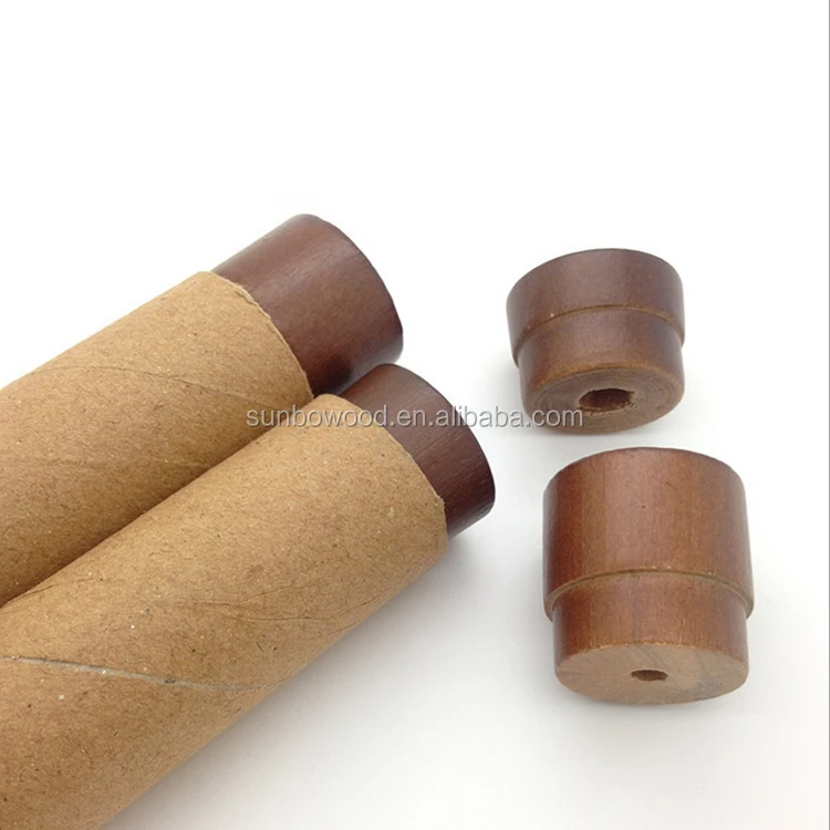 Factory Customize Wall Painting Wooden Scrolls Heads Handle Wood ...