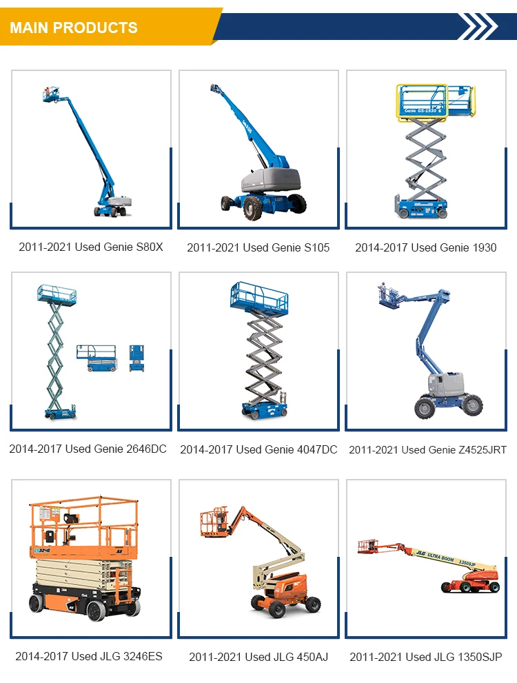 Mewp New 4WD 20.6m 300kg Aerial Platform Genie S-60DC Telescopic Boom ...