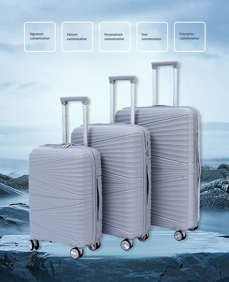 Oem/odm Abs Hard Shell Trolly Bag Custom Best Suitcase Baggage 3 Piece ...