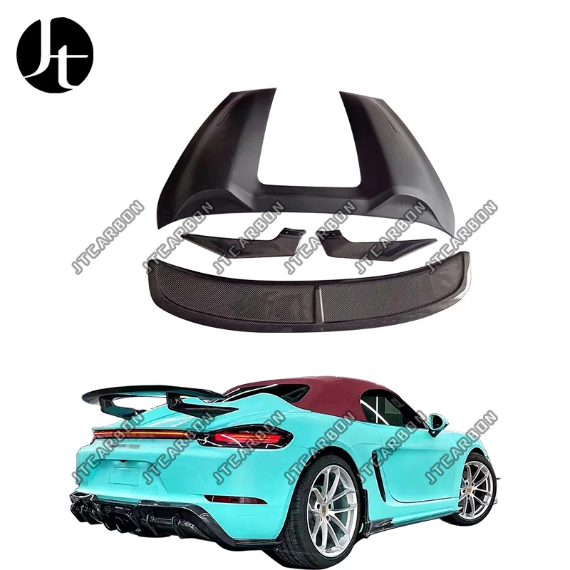 Rear Spoiler For Porsche Boxster Cayman 718 Rear Trunk Wing Lip Cover ...
