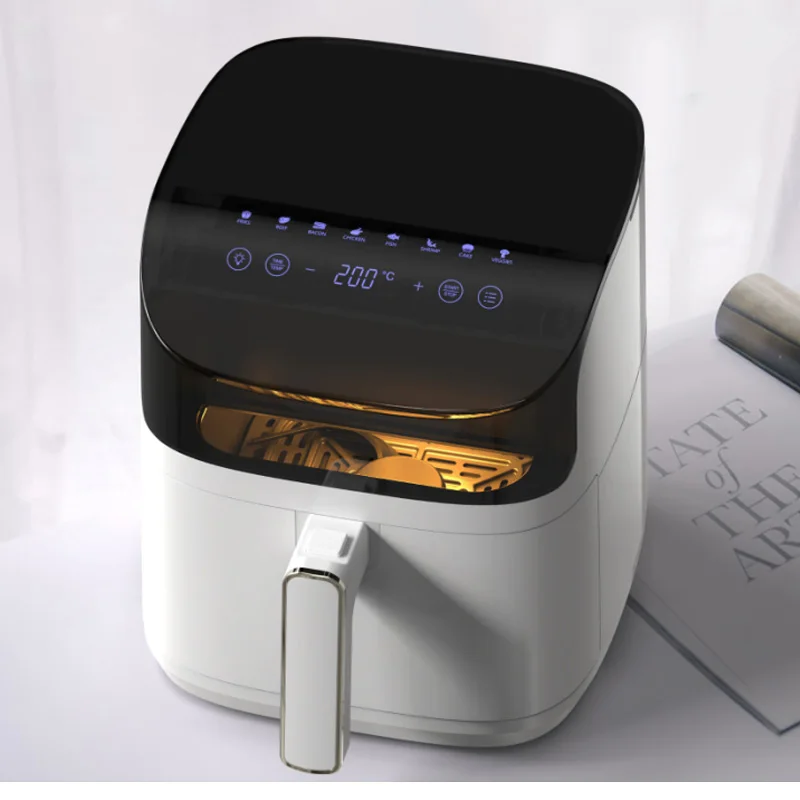 Anbolife 5L Visible & Auto-mixing Smart air Fryer Electric Digital ...