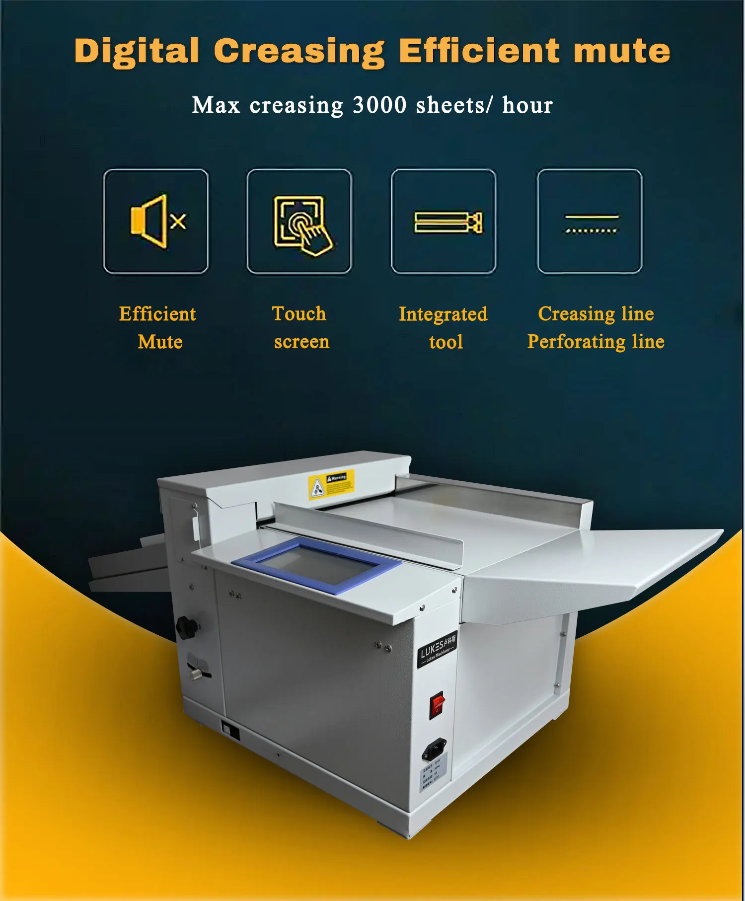 LKS-330 Creasing Perforating Machine - Precision & Durability