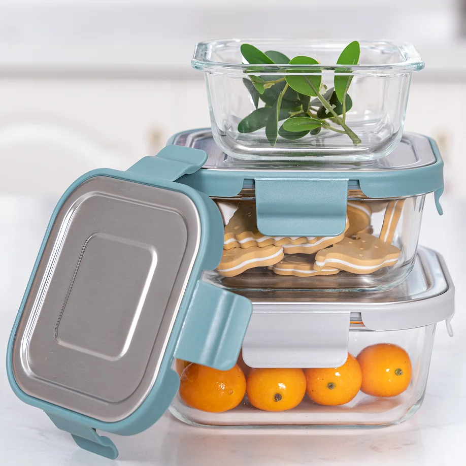 Kitchen Pantry Food Storage And Container Glass Food Storage Container ...