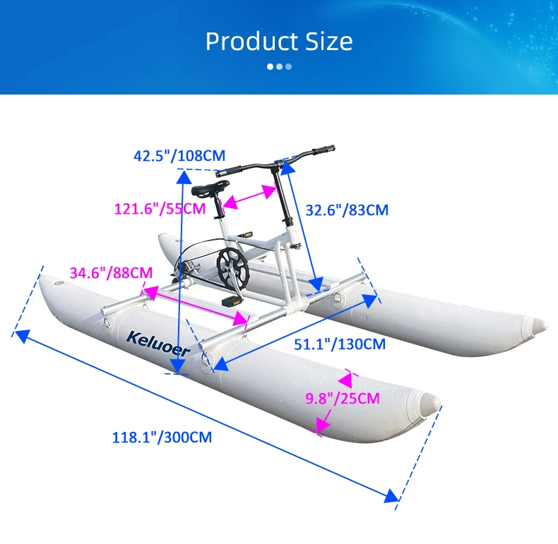 Outdoor Fitness Ocean Adventure Aqua Bicycle Sports Portable Water ...