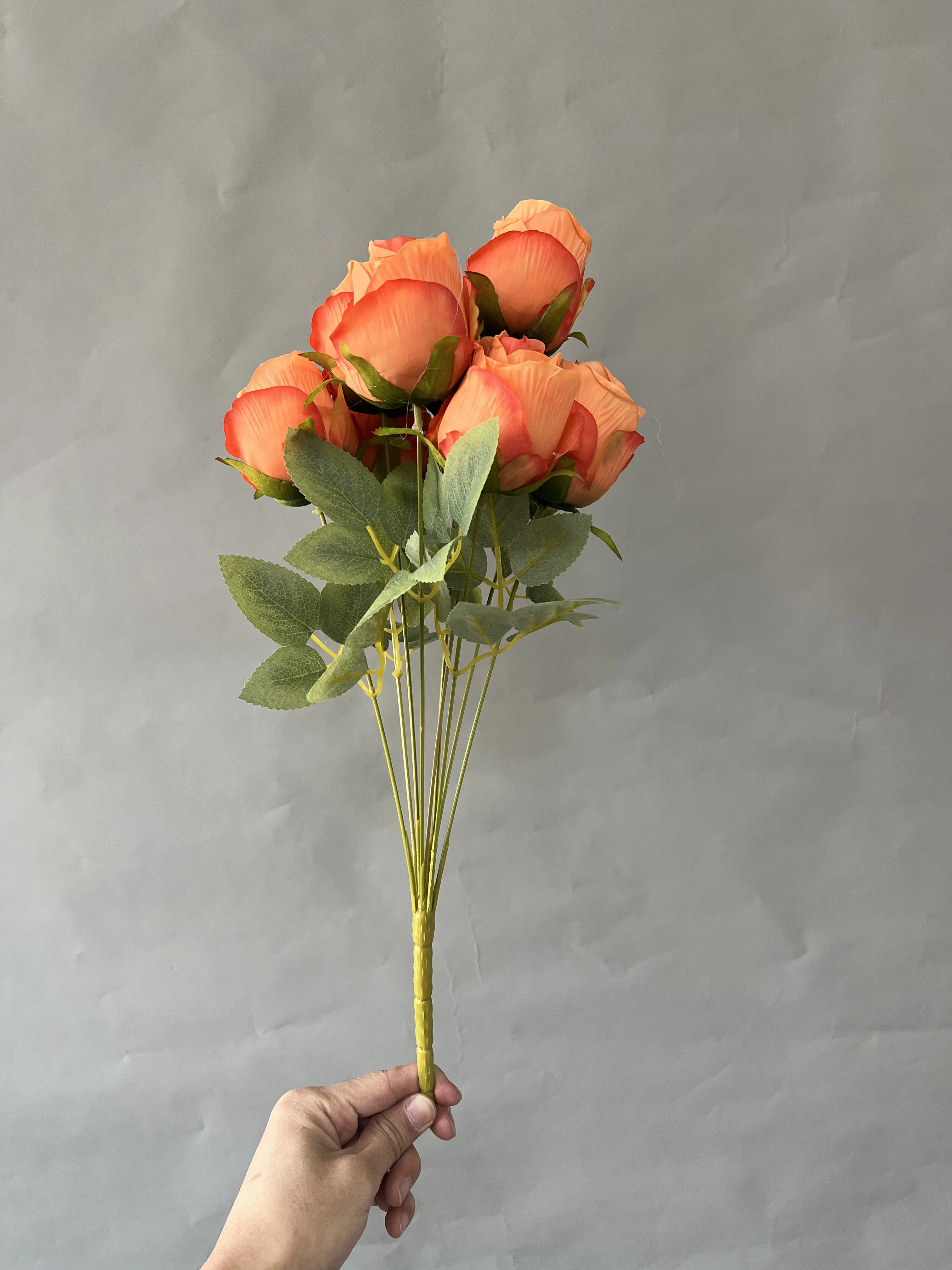 7-head Corolla bouquet of roses, artificial flowers, wedding ...