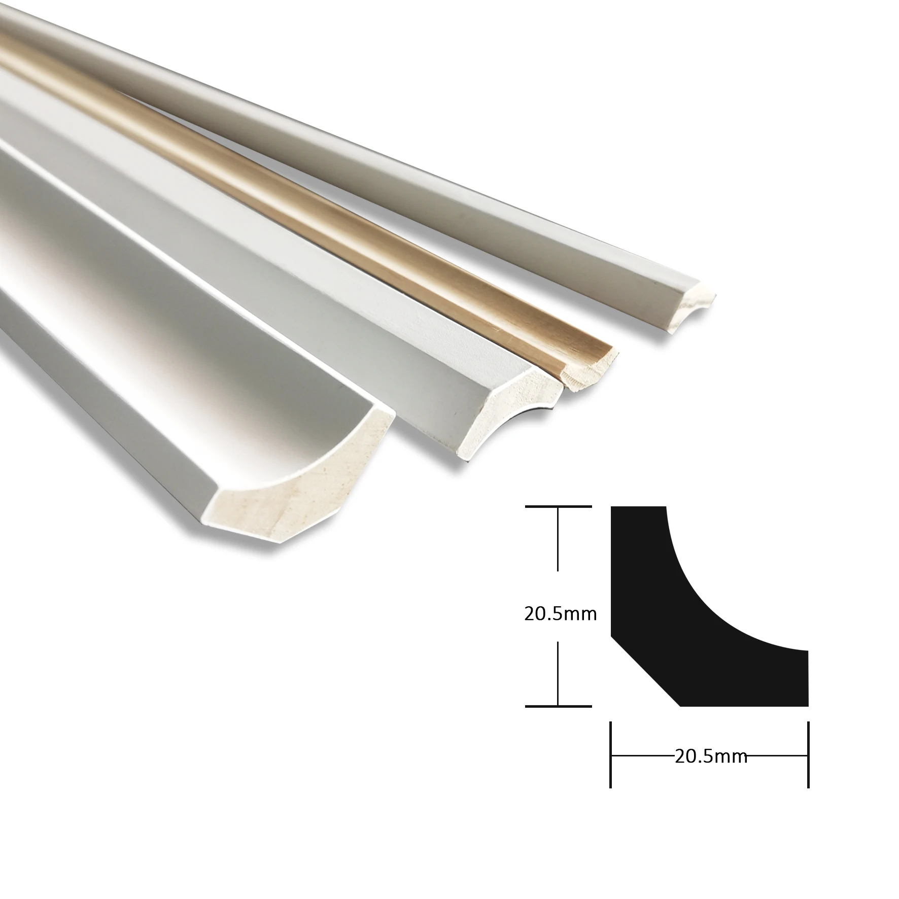 White Primed Cornice Moulding Wood Ceiling Molding White Decoration ...