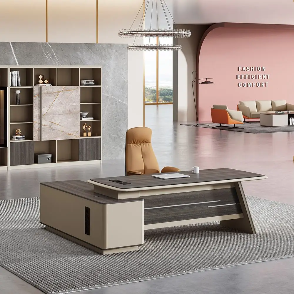 Modern Luxury L Shaped Ceo Manager Executive Desk Wooden Office Table ...