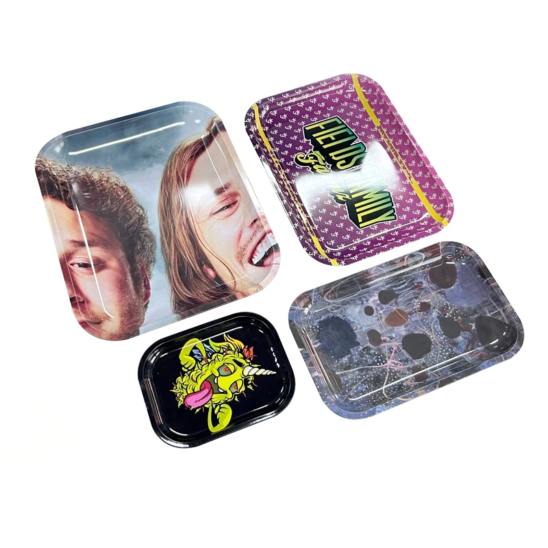 Custom Print Rolling Tray - Durable Tinplate Food Serving
