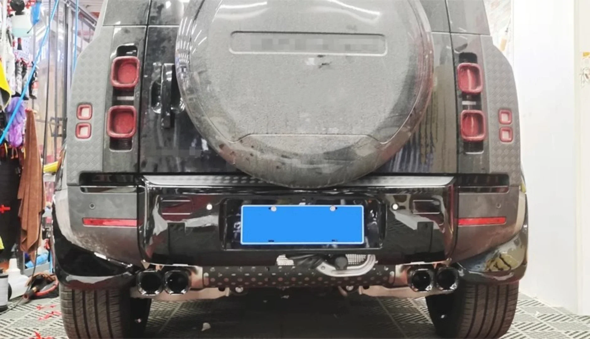 Body Kit Front Rear Bumper Grill Mask Assembly For Land Rover Defender ...