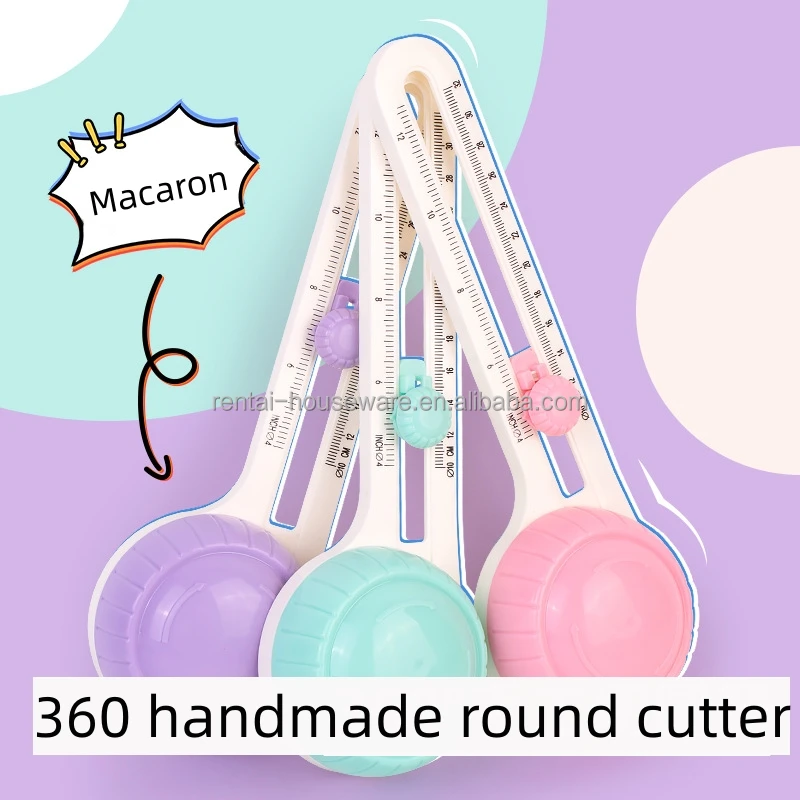 Circular Paper Cutter Rotary Circle Cutter Manual Round Cutting Tool ...