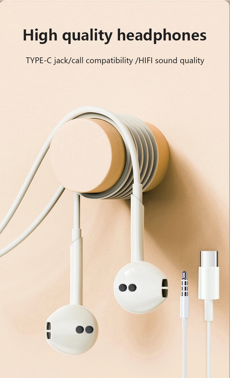 Wholesale Price 3.5mm Type C Earphones Accessories Stereo Earbud In-ear ...