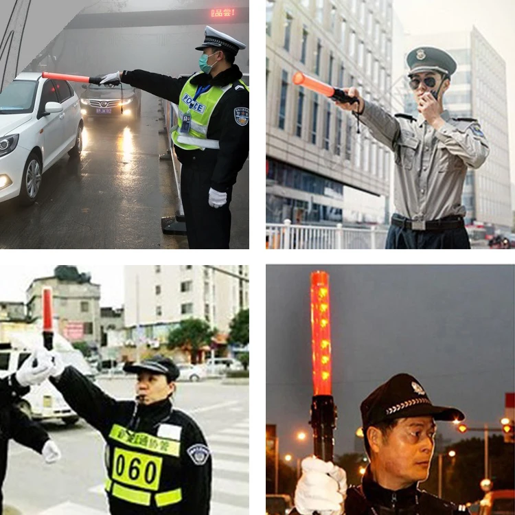 540 mm LED Stroboscopic Beacon Rod Street Traffic Light Baton Signal ...