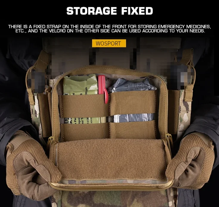 Chest Rig Set Cordura Chest Rig With Drop Pouch And 5.56 Triple Mag ...