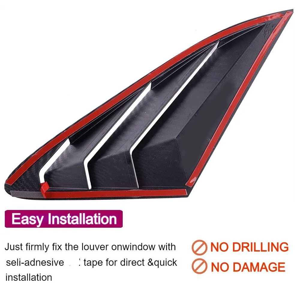 Auto Parts ABS Plastic Rear Window Louver Shutters Cover Trim for VW ...