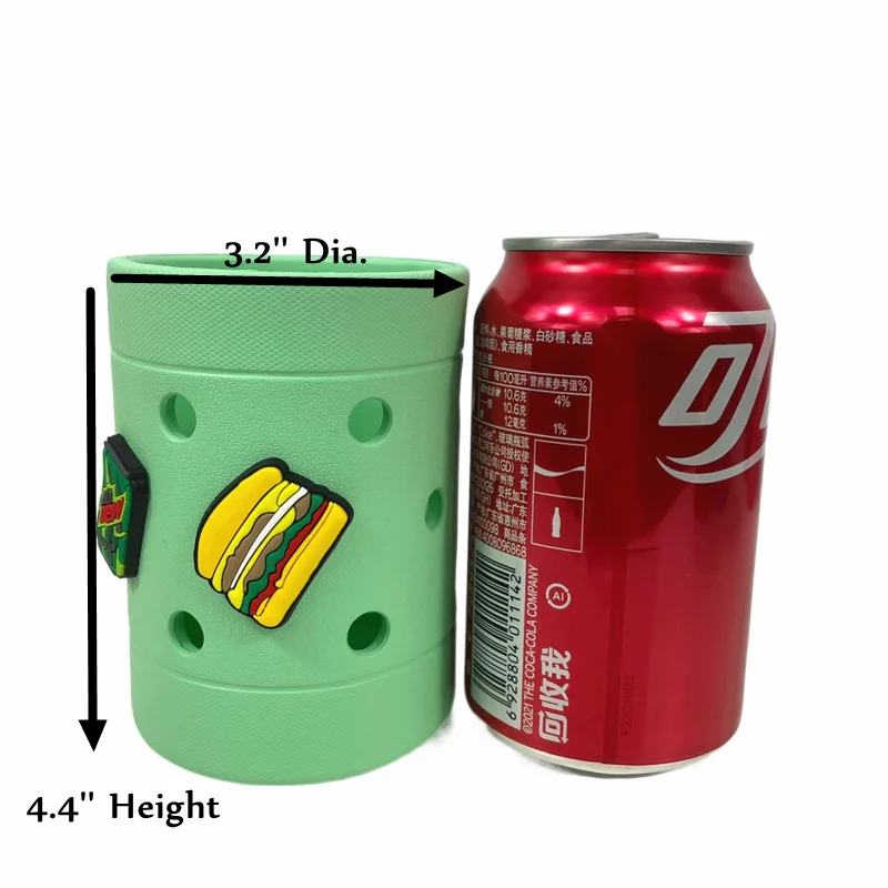 Customized Design Candy Color Round Coffee Cup Holder Eva Beer Coke Can ...