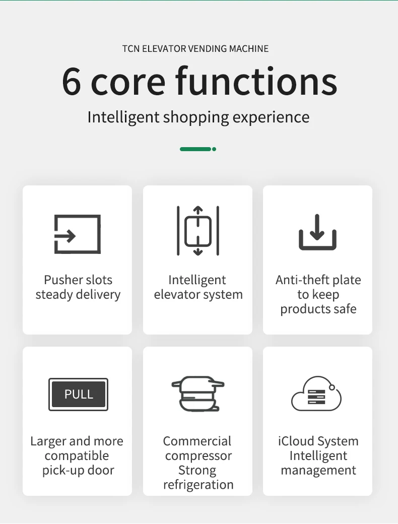 Tcn 32 Inches Large Capacity Vending Salad And Egg Vending Machine With Double Elevator System ...