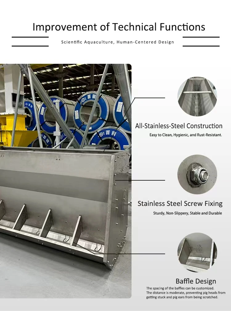 Automatic Steel Pig Feeder with Multi-Hole Partition Design| Alibaba.com