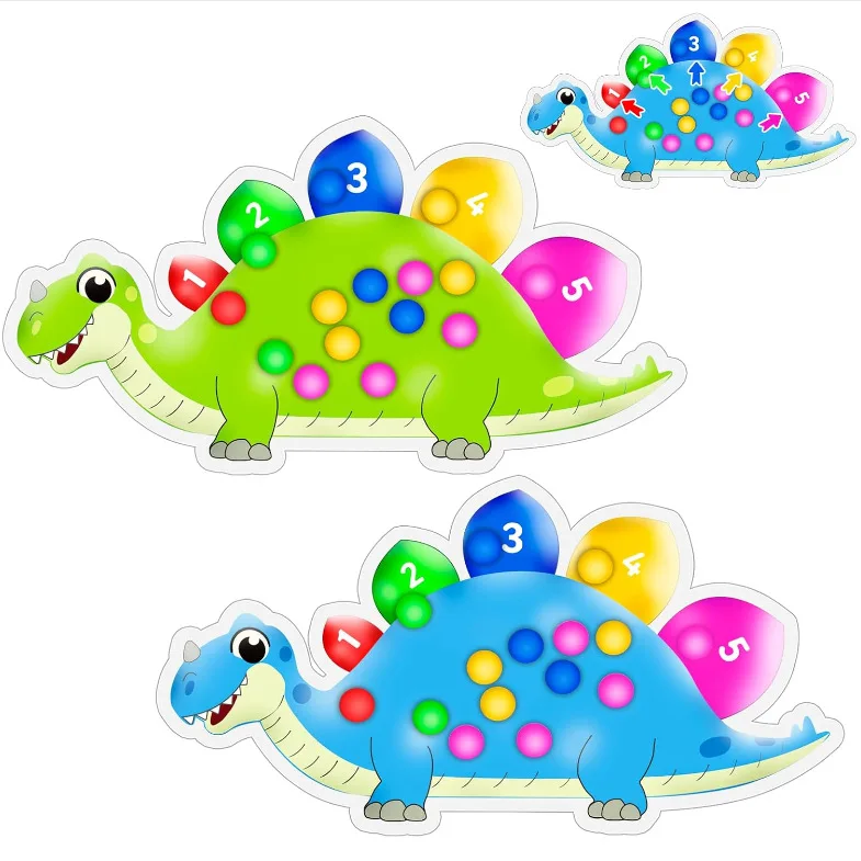 Color Sorting Sensory Toys Turtle Cat Paw Dinosaur Flower Hedgehog ...