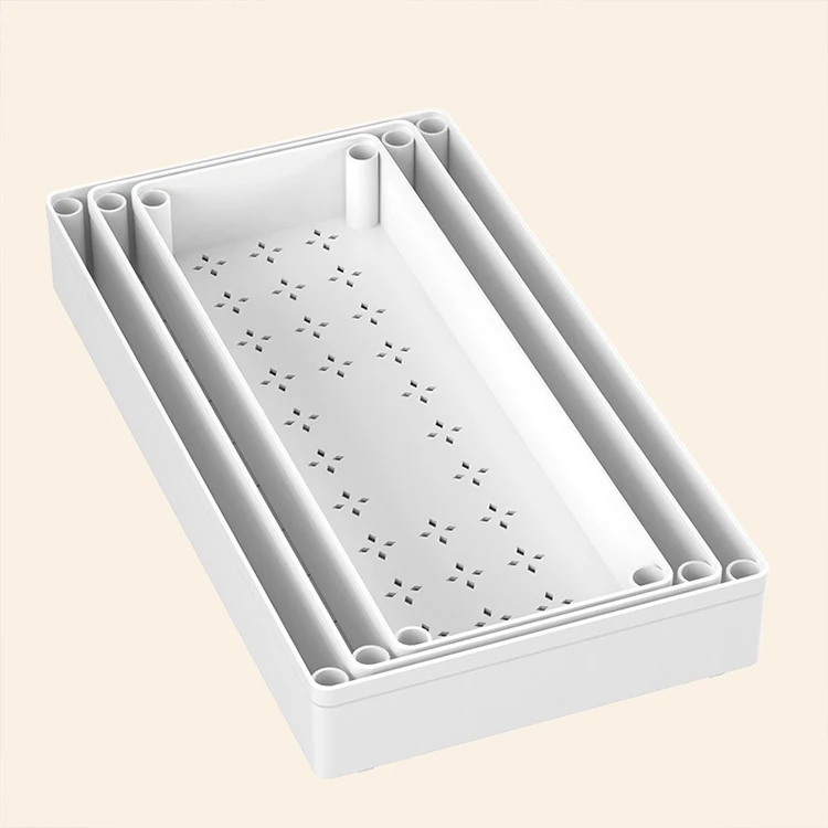 In Stock 2-Tier 3 Set Plastic Storage Shelf Rack Three Sizes Bathroom ...