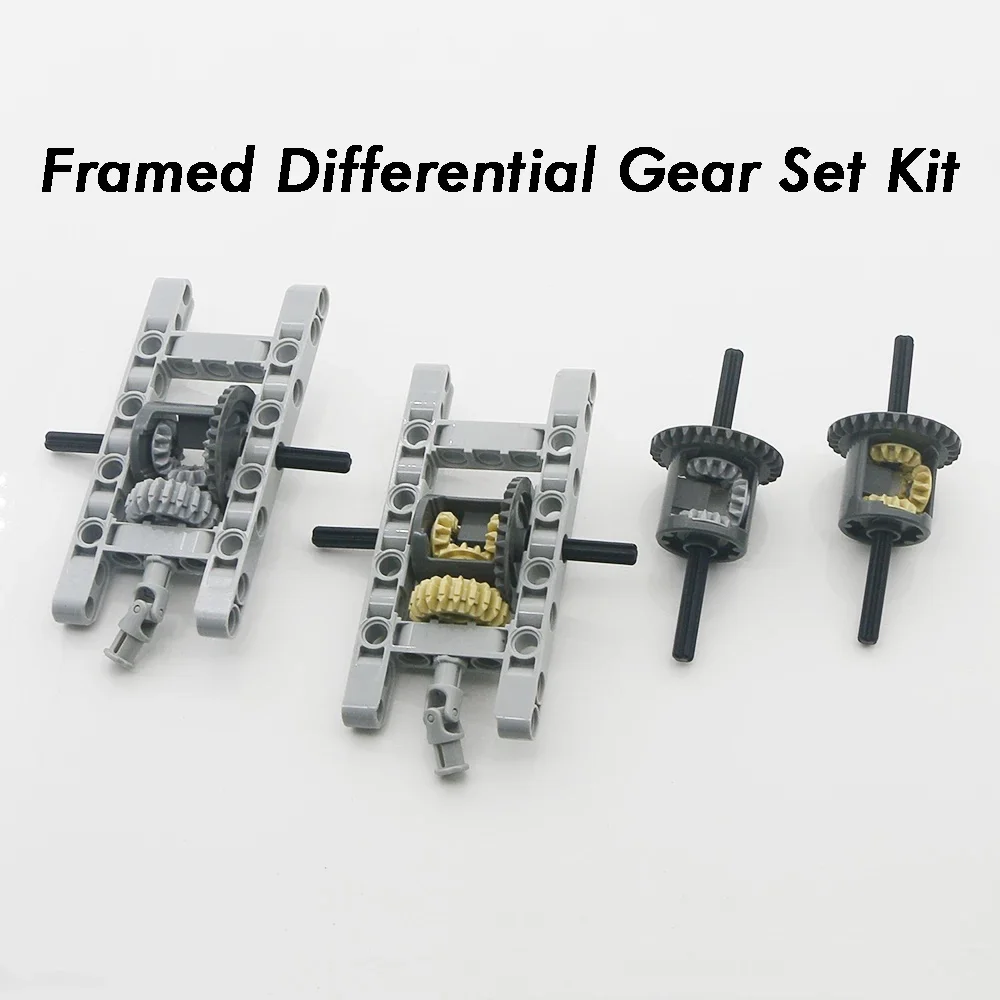 Customized Moc Technical Parts Framed Differential Gear Set Kit ...
