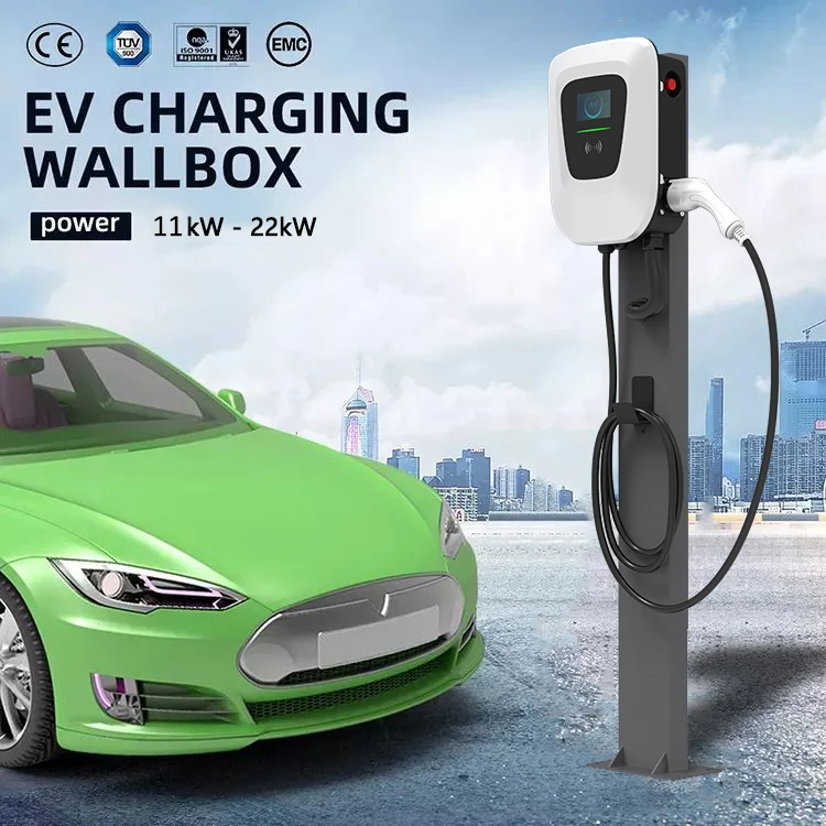 Commercial Ac Ev Charger Type 1 16a 32a Electric Vehicle Charger Station 7kw 11kw 22kw Wallbox ...