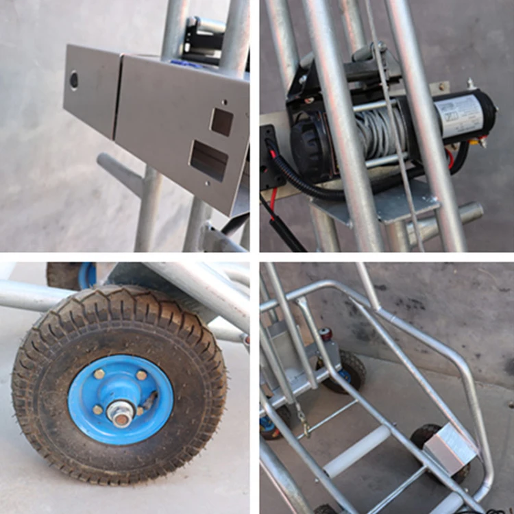 Hot-dip Galvanizing Carcass Trolley for Dead Animal Transport