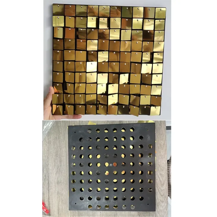 Shimmer Wall Backdrop - Gold Sequin Panel for Events