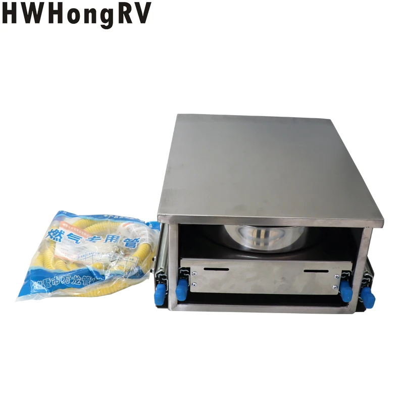 Campervan Pull-out Gas Stove Cooker for Camping Kitchen Cara Van Slide ...