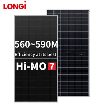 Longi Bipv Solar Panels Hi-mo 7 560w Bifacial 565w 570w 575w 580w 585w 590 Watts Longi Solar ...