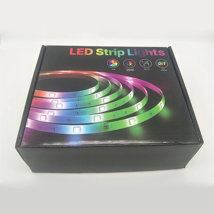 5050 Rgb Led Strip Lights 5v Ip20 Remote App Bluetooth Control Music ...