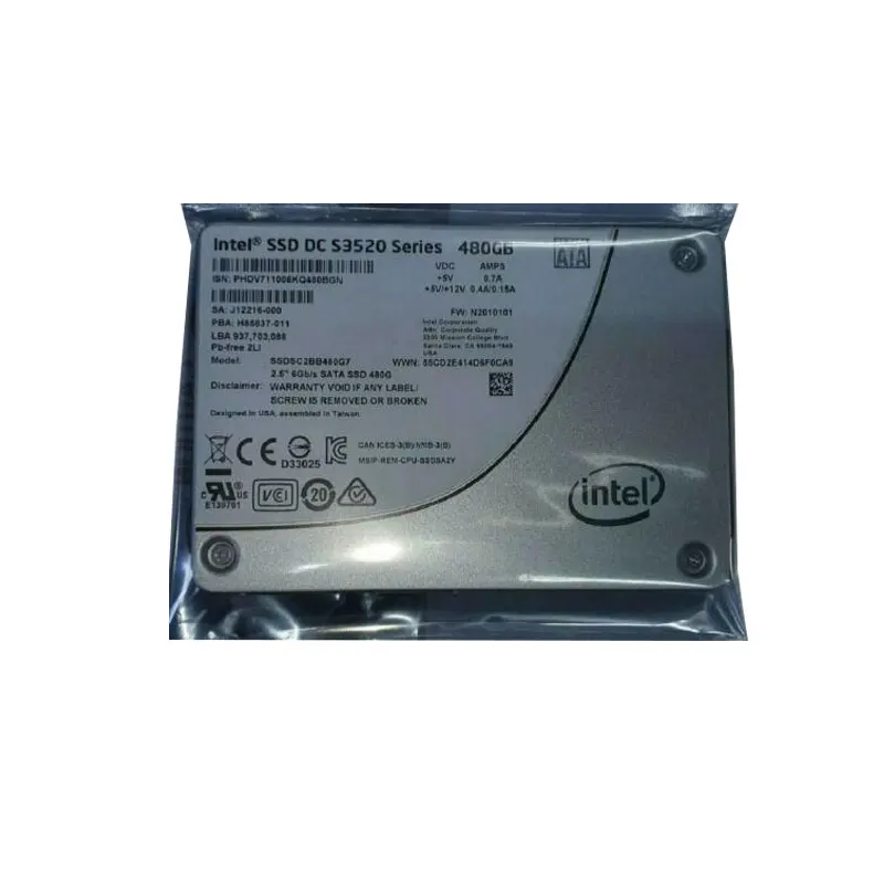 2.5" Ssd Dc S3520 480gb Ssd Mlc Sata Sff 6gb/s Solid State Drive ...