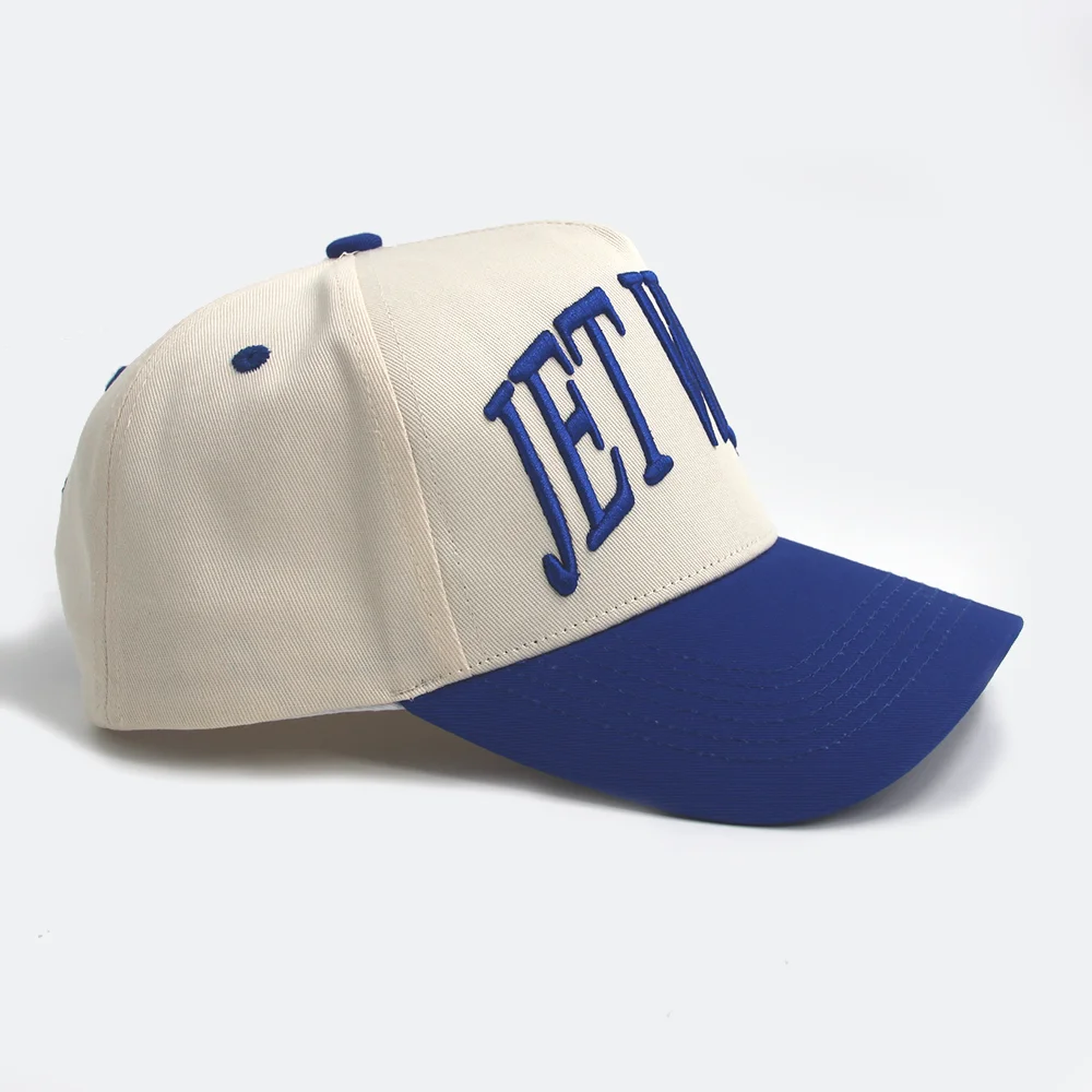 100% Cotton Twill 5 Panel Baseball Cap In 2-tone Color With Customize ...