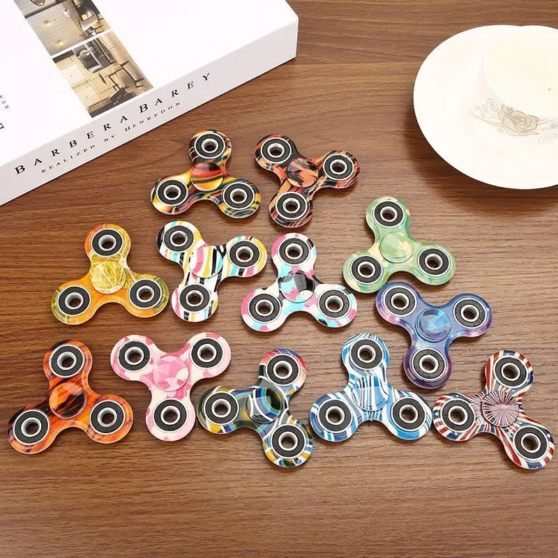 Tri-Spinner Office Desk Classroom Anti Anxiety Focus Finger Fidget ...
