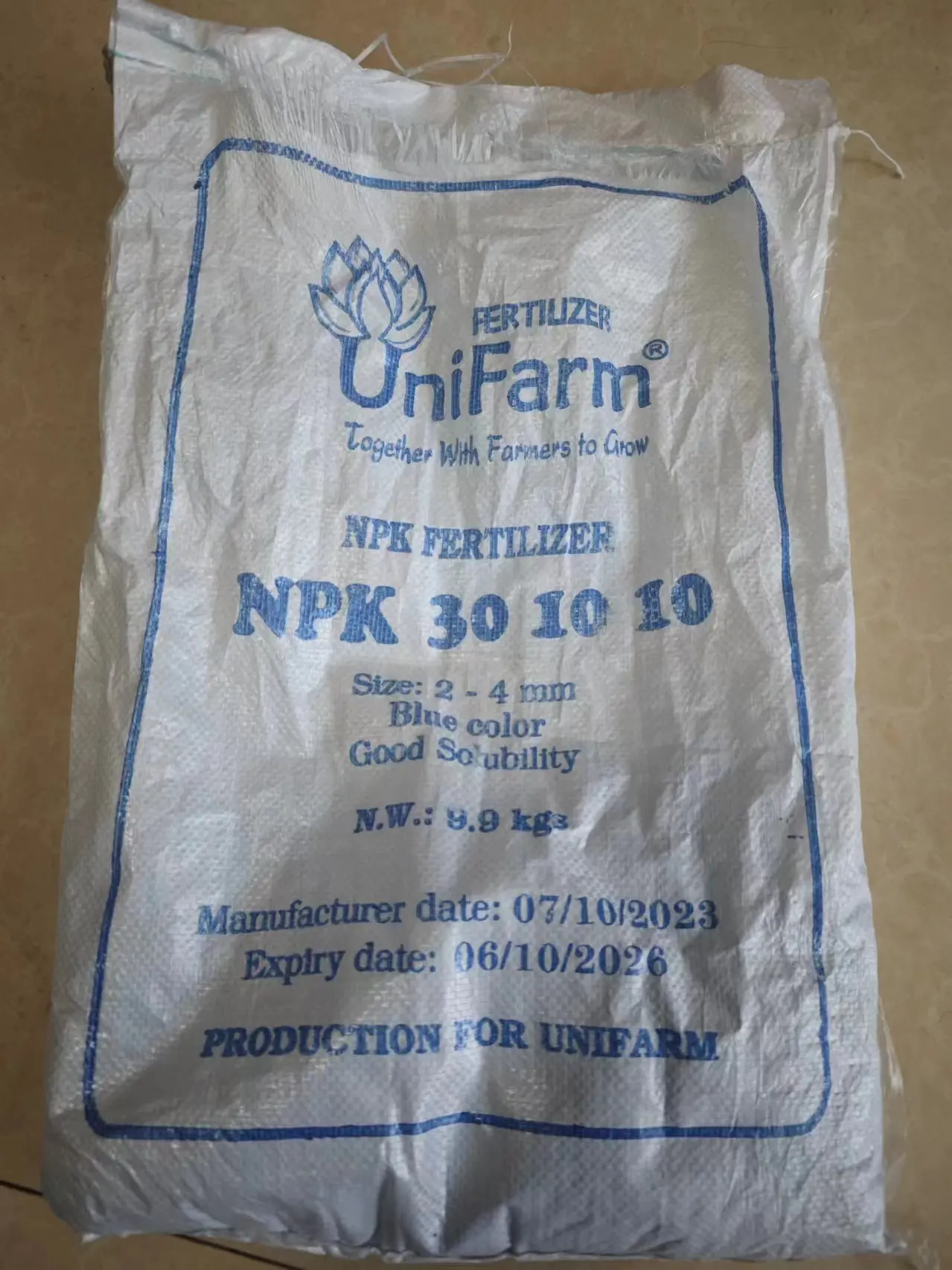 Blue Color Of Sop Base Compound Fertilizer For Npk 12 12 17+2mgo ...