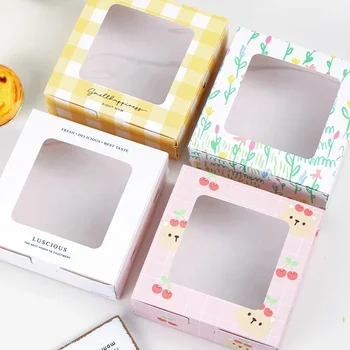 Wholesale Customized Crumbl Biscuit Bakery Clear Window Packaging Box ...