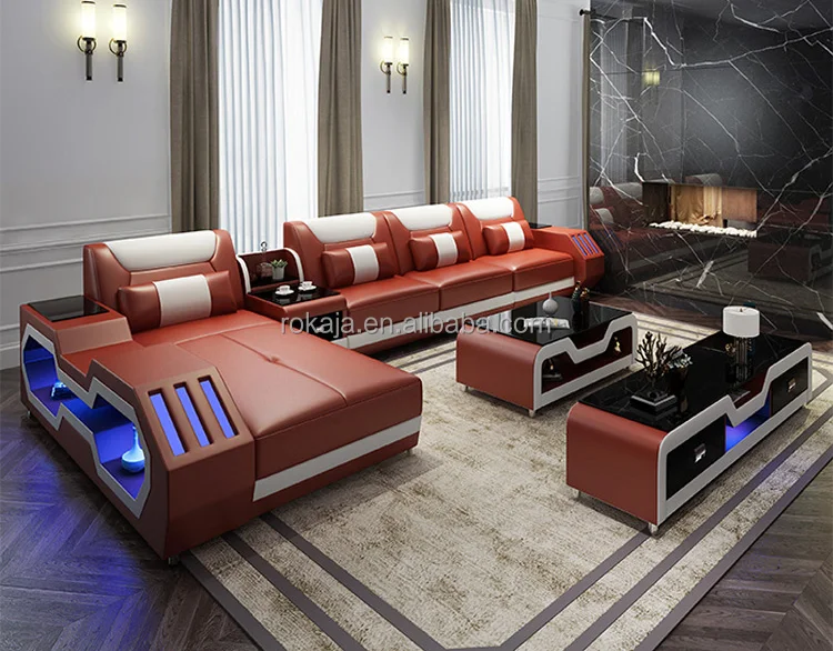 Luxury Smart Sectional Sofa Set for Modern Living Rooms