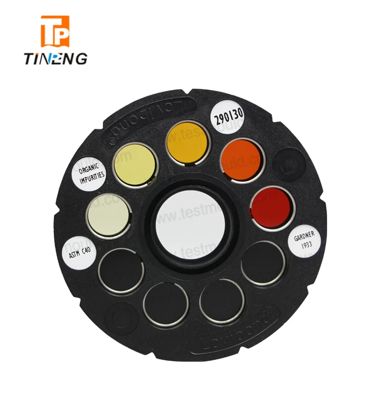 ASTM C40 Color Standard Glass Scale for Organic Impurities
