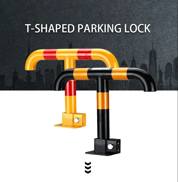 Stainless Steel T-shaped Car Parking Locks Manual Type Parking Pole ...