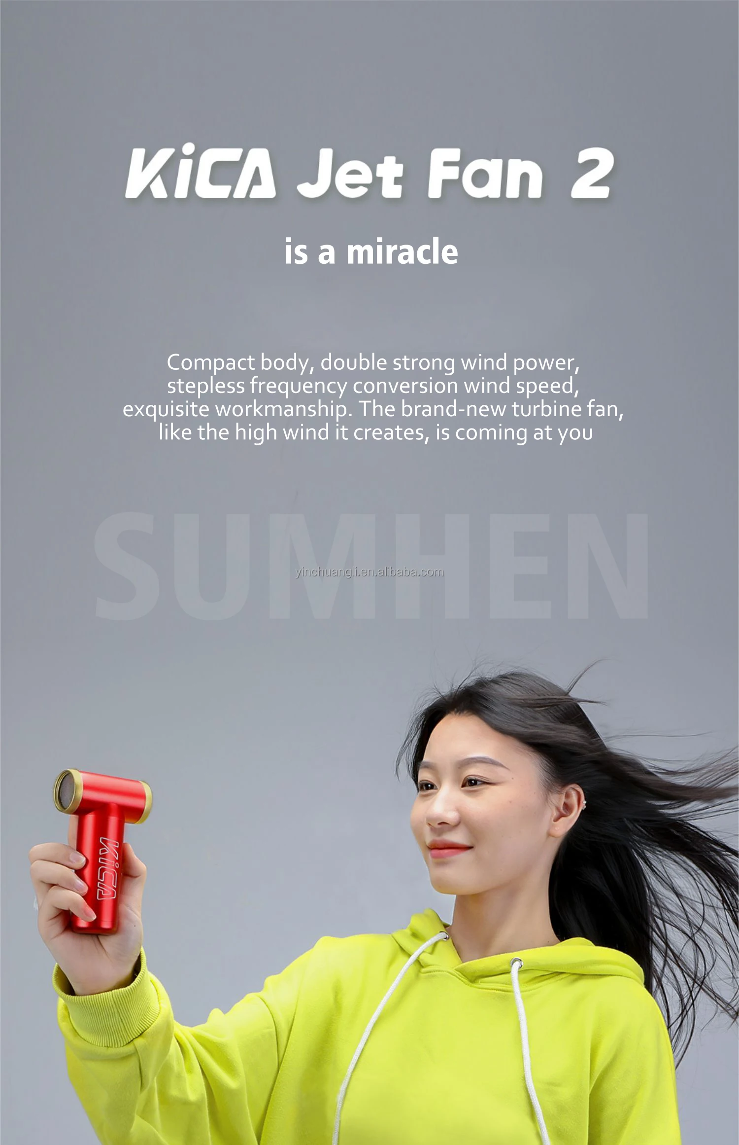 KICA Jet Fan 2 - Powerful 100000RPM Air Duster for PC & Car