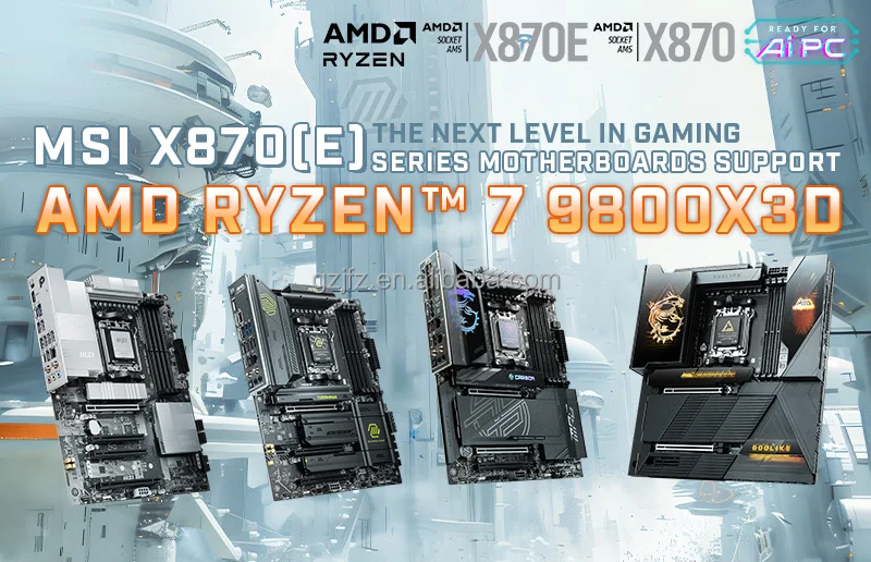AMD R7 9800X3D - 8-Core 4.7 Ghz AM5 CPU with 96MB L3 Cache